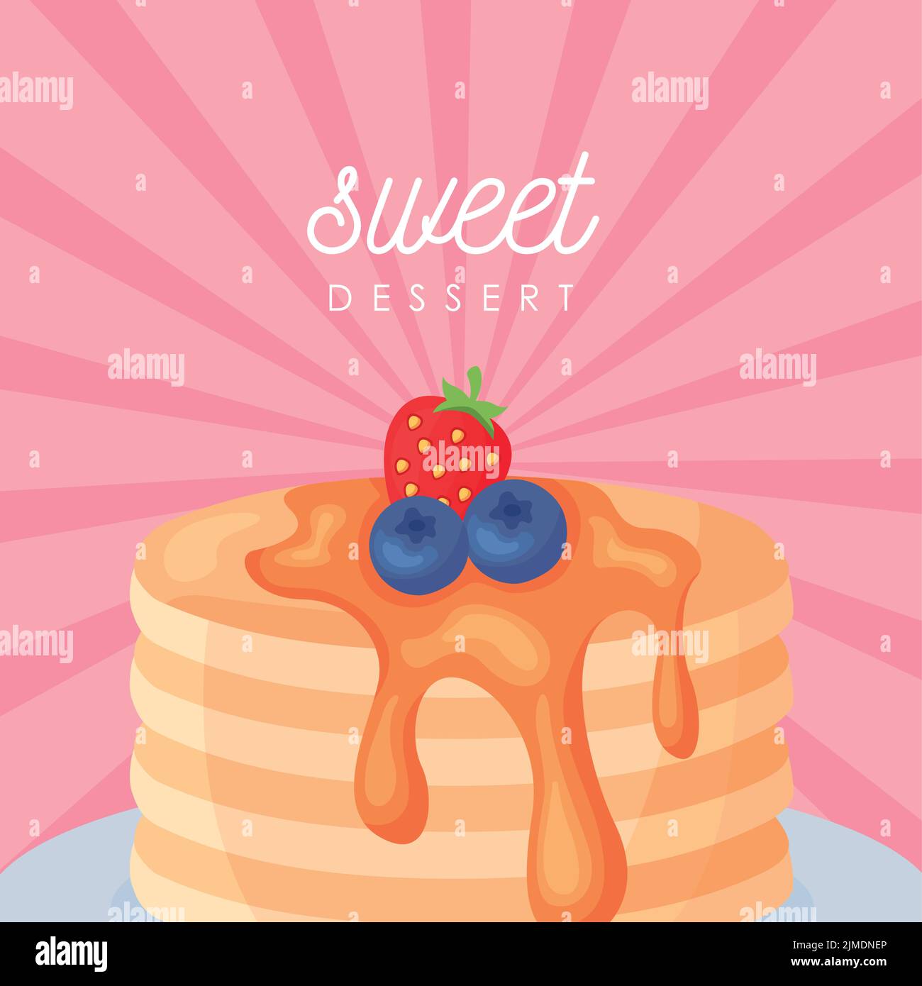 sweet dessert lettering poster decoration Stock Vector Image & Art - Alamy