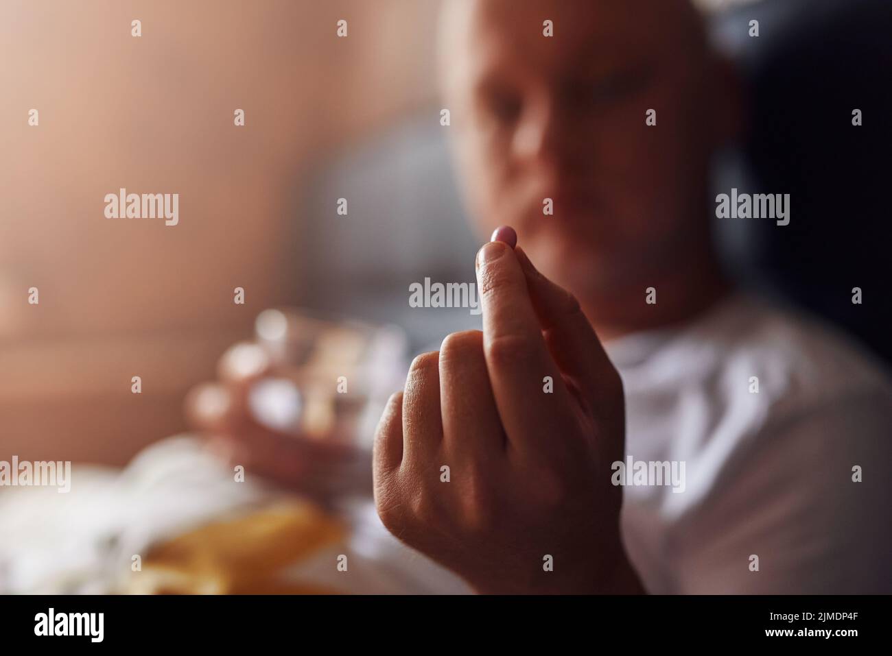 Doctor visit at home. Examination of the patient. Prescribing treatment ...