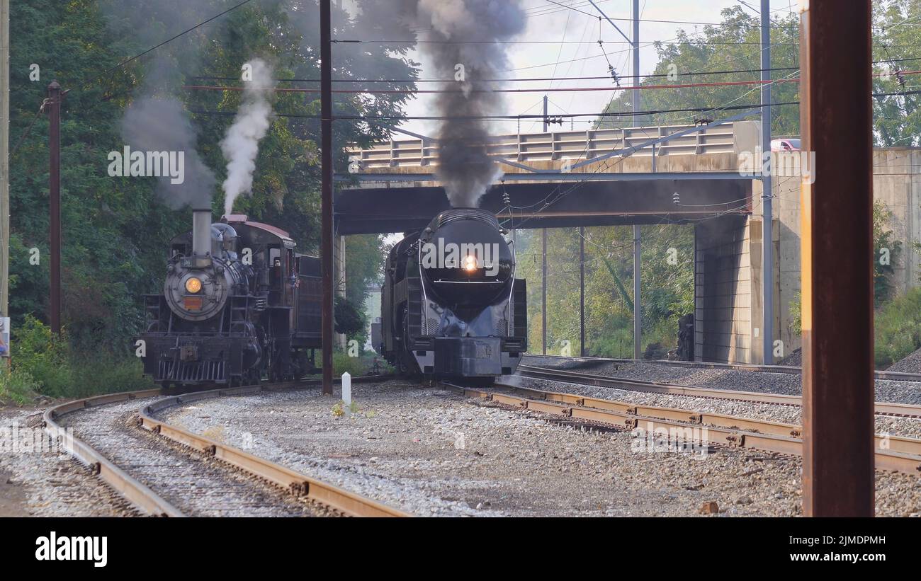 Old american steam locomotives hi-res stock photography and images - Alamy