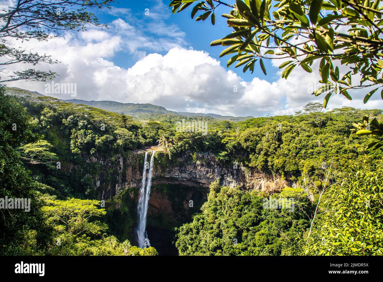 The beautiful Waterfall in Chamarel, Mauritius, Africa Stock Photo - Alamy