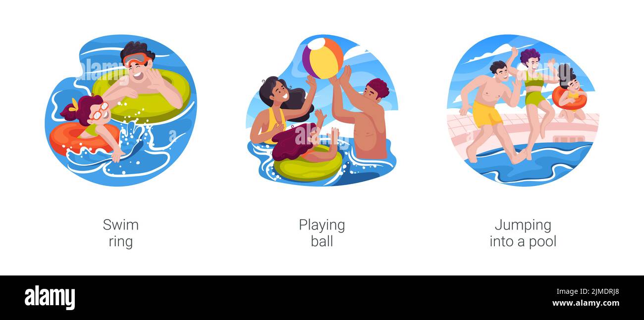 Kids backyard swimming pool Cut Out Stock Images & Pictures - Alamy