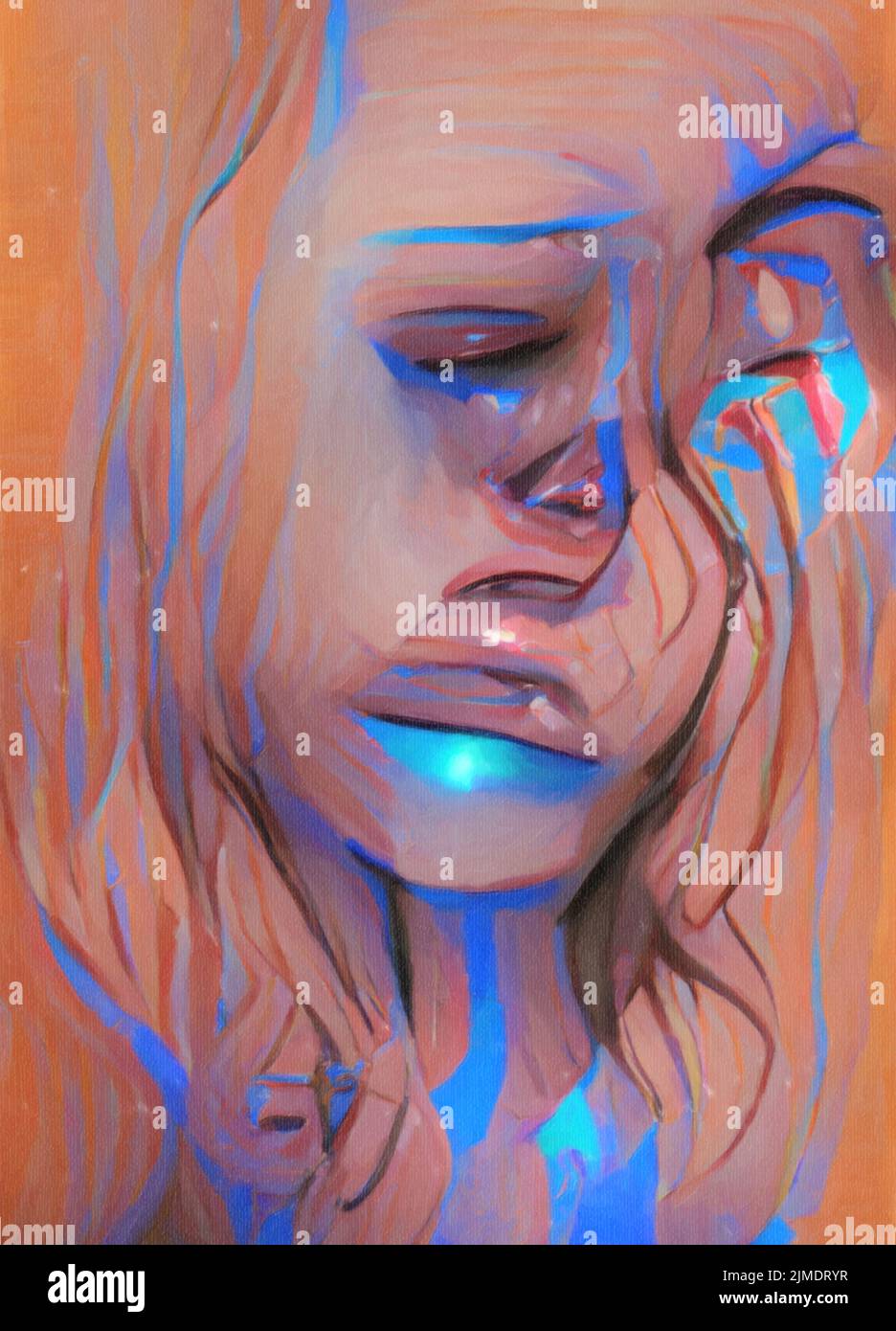 Depression, conceptual illustration Stock Photo - Alamy