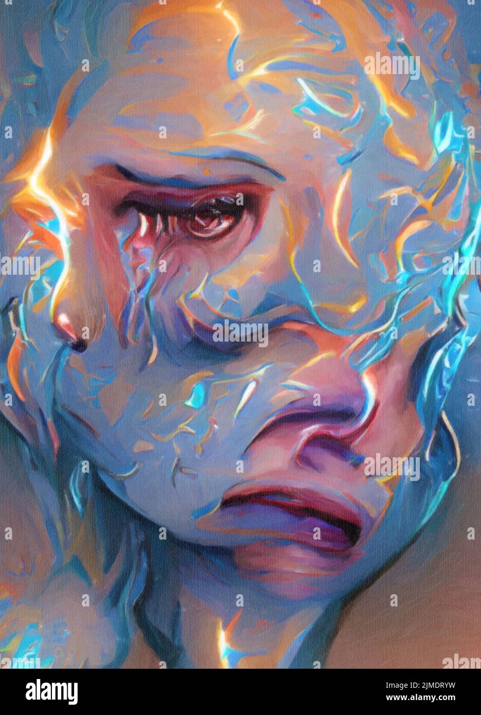 Abstract Depression Art