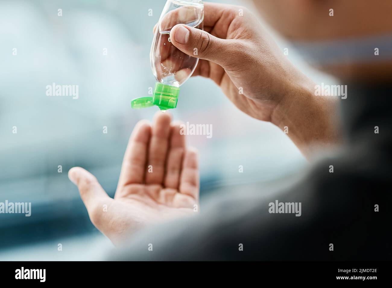 Washing your hands makes the world of difference. a businessman using ...