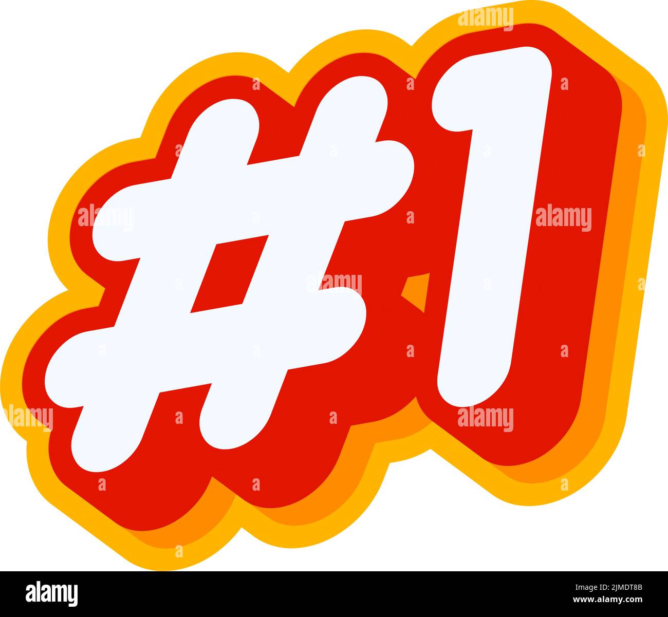Number 1 isolated on white text effect design vector. Text or ...