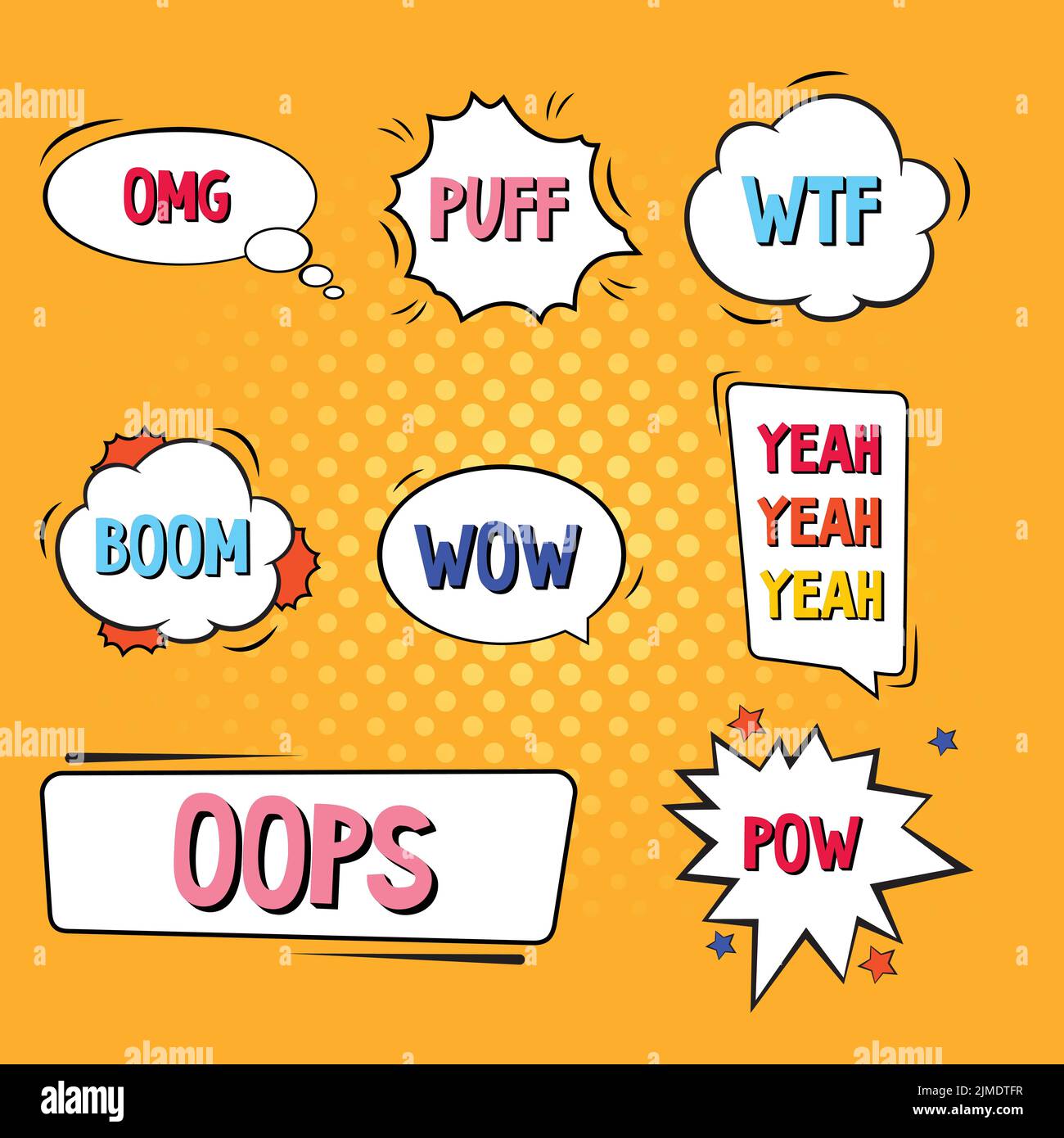 Set of comic speech bubbles Stock Vector Image & Art - Alamy