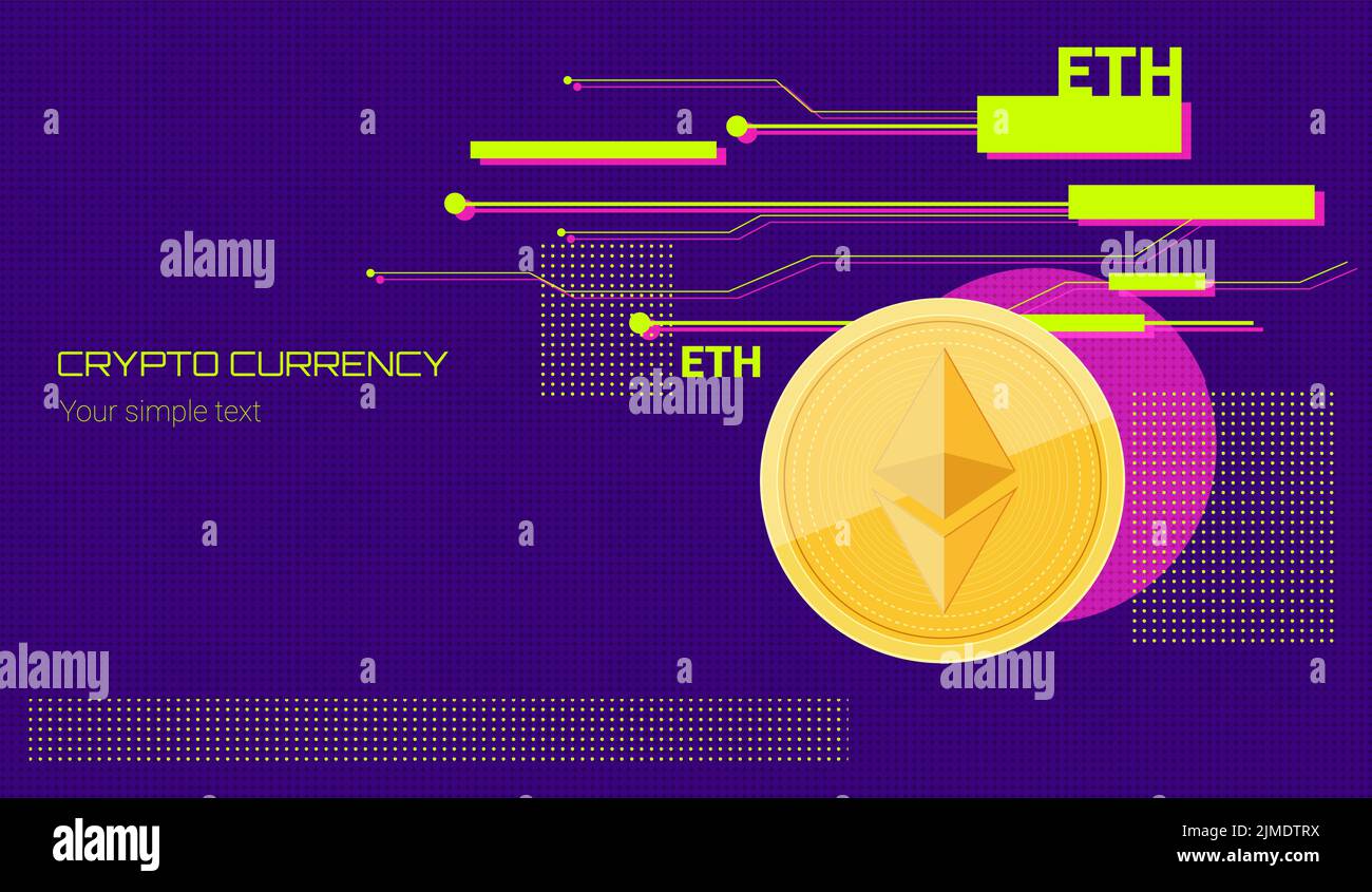 the inscription cryptocurrency on an abstract background with a ...