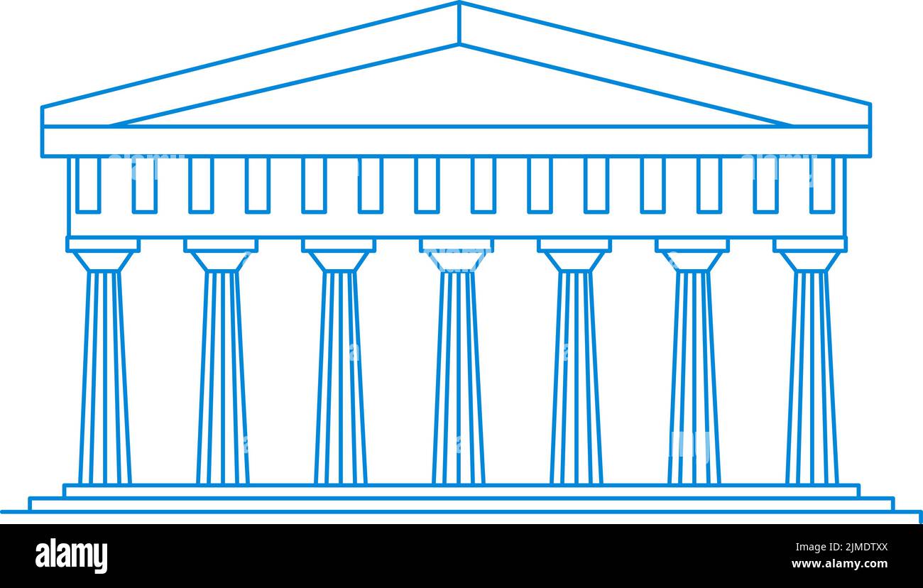 Ancient greek architecture, construction columns Stock Vector Image ...