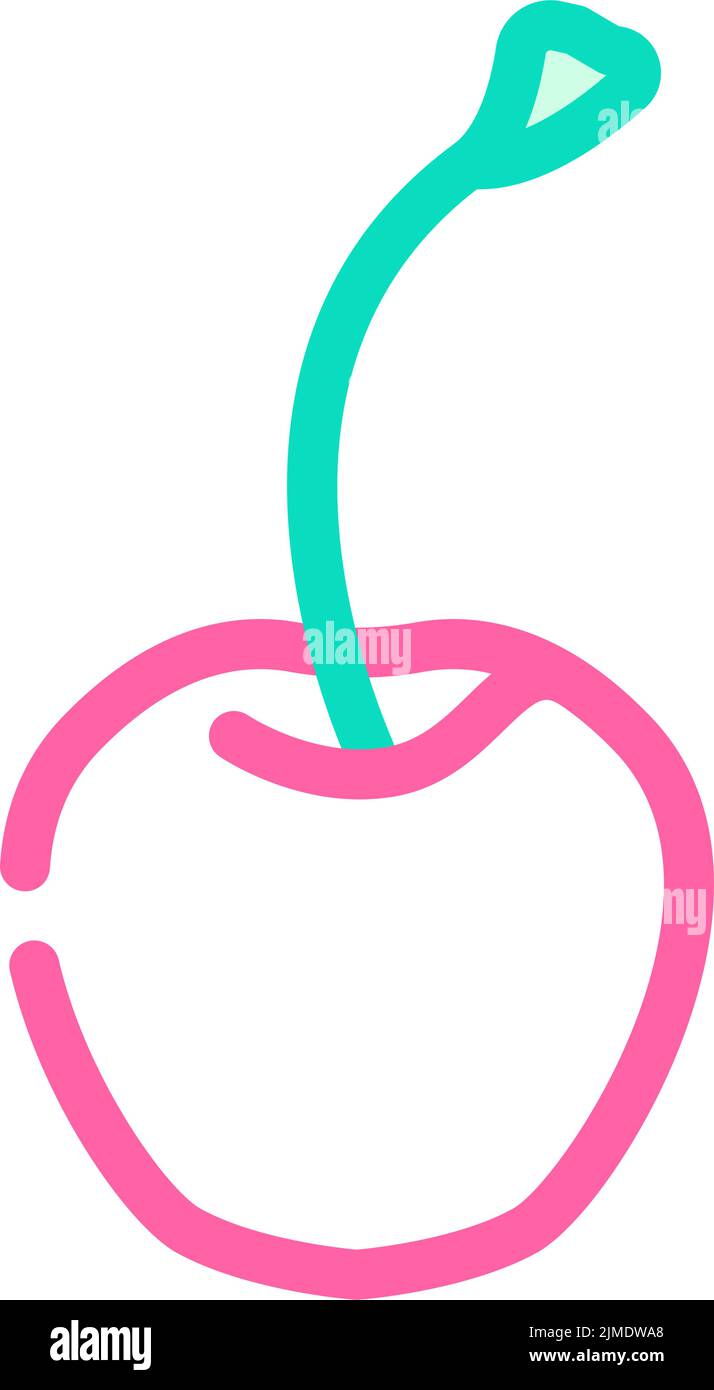 One cherry tree Stock Vector Images - Alamy