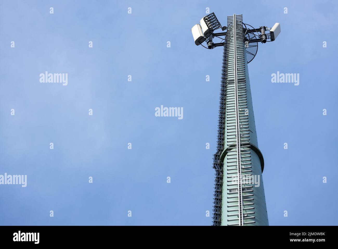 A 5g mast with space for text Stock Photo - Alamy