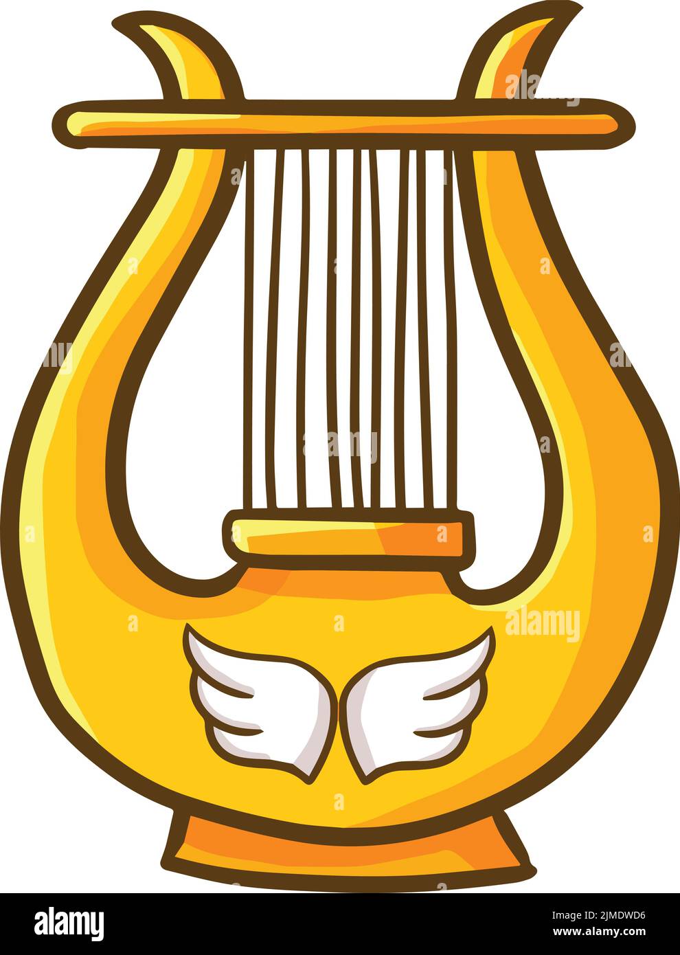 A vector of a harp with a white background Stock Vector Image & Art - Alamy