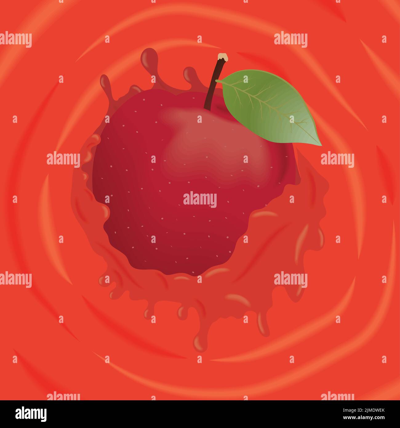 apple realistic fresh fruit poster Stock Vector Image & Art - Alamy