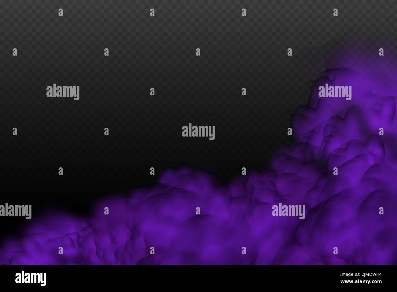 Purple poisonous gas, dust and smoke effect.Realistic scary mystical ...