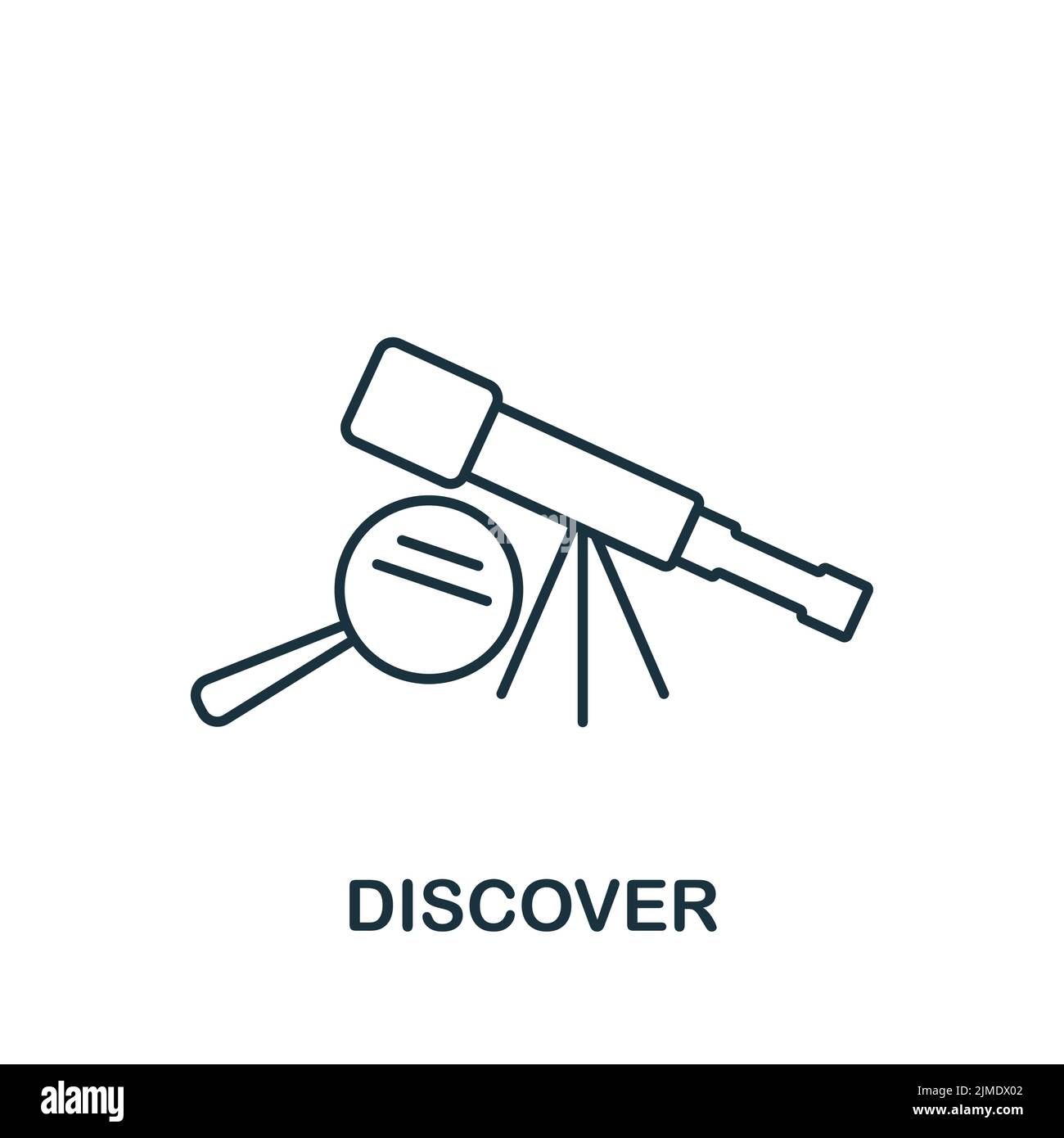 Discover icon. Monochrome simple Business Motivation icon for templates ...
