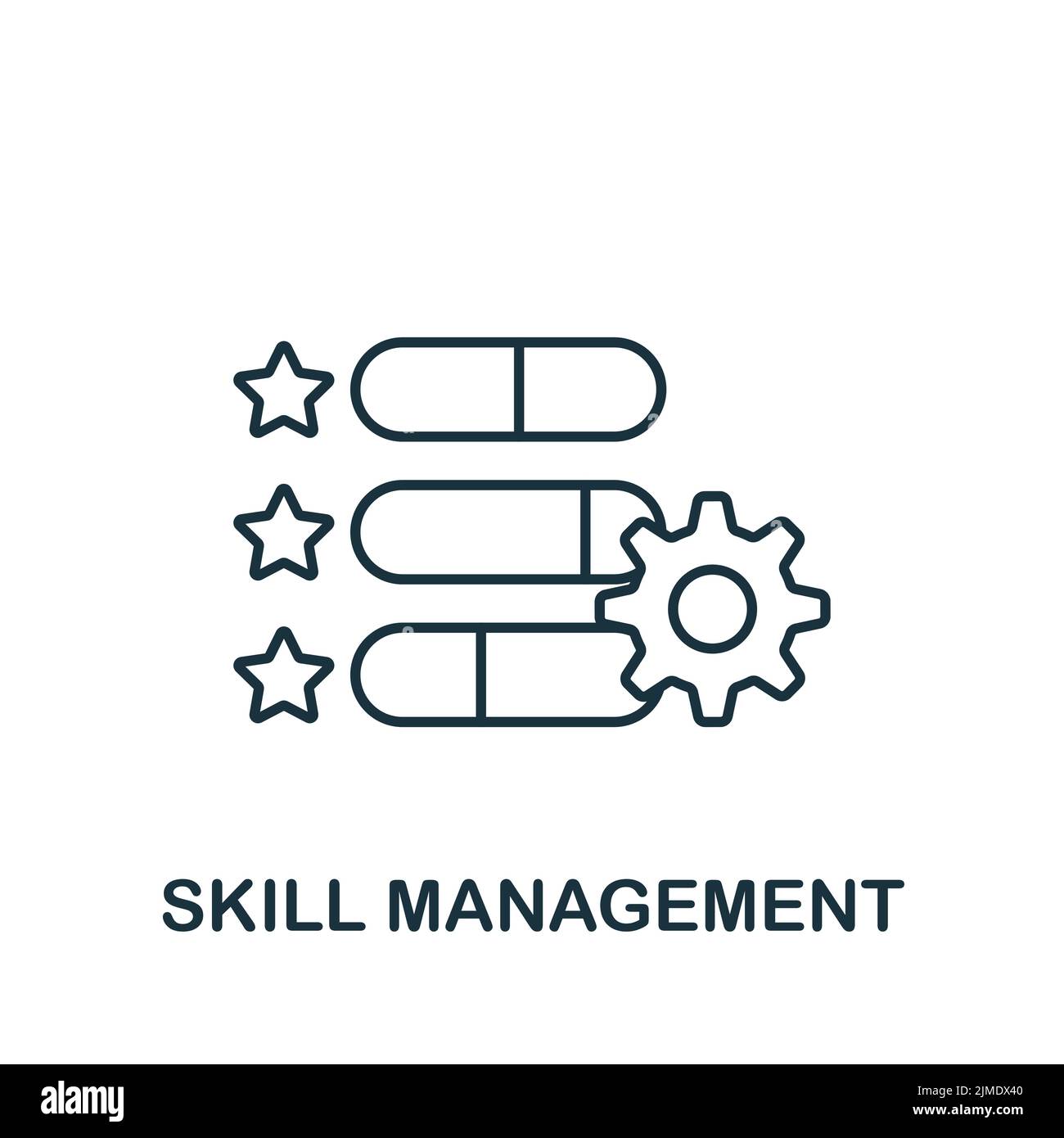 Skill Management icon. Monochrome simple Business Management icon for ... Skill Management icon. Monochrome simple Business Management icon for ...
