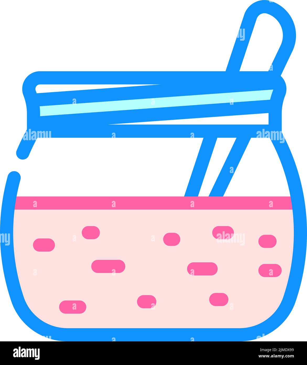 cherry jam color icon vector. cherry jam sign. isolated symbol ...