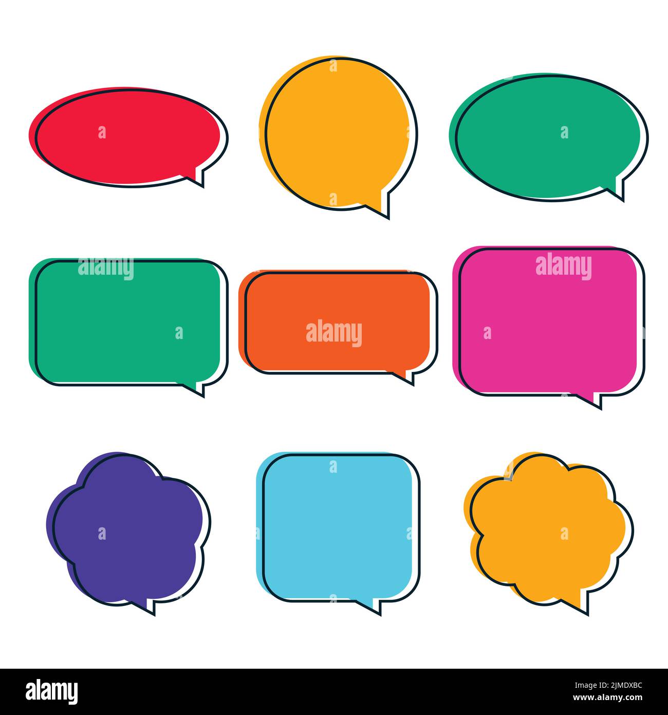 Purple speech balloon Stock Vector Images - Alamy