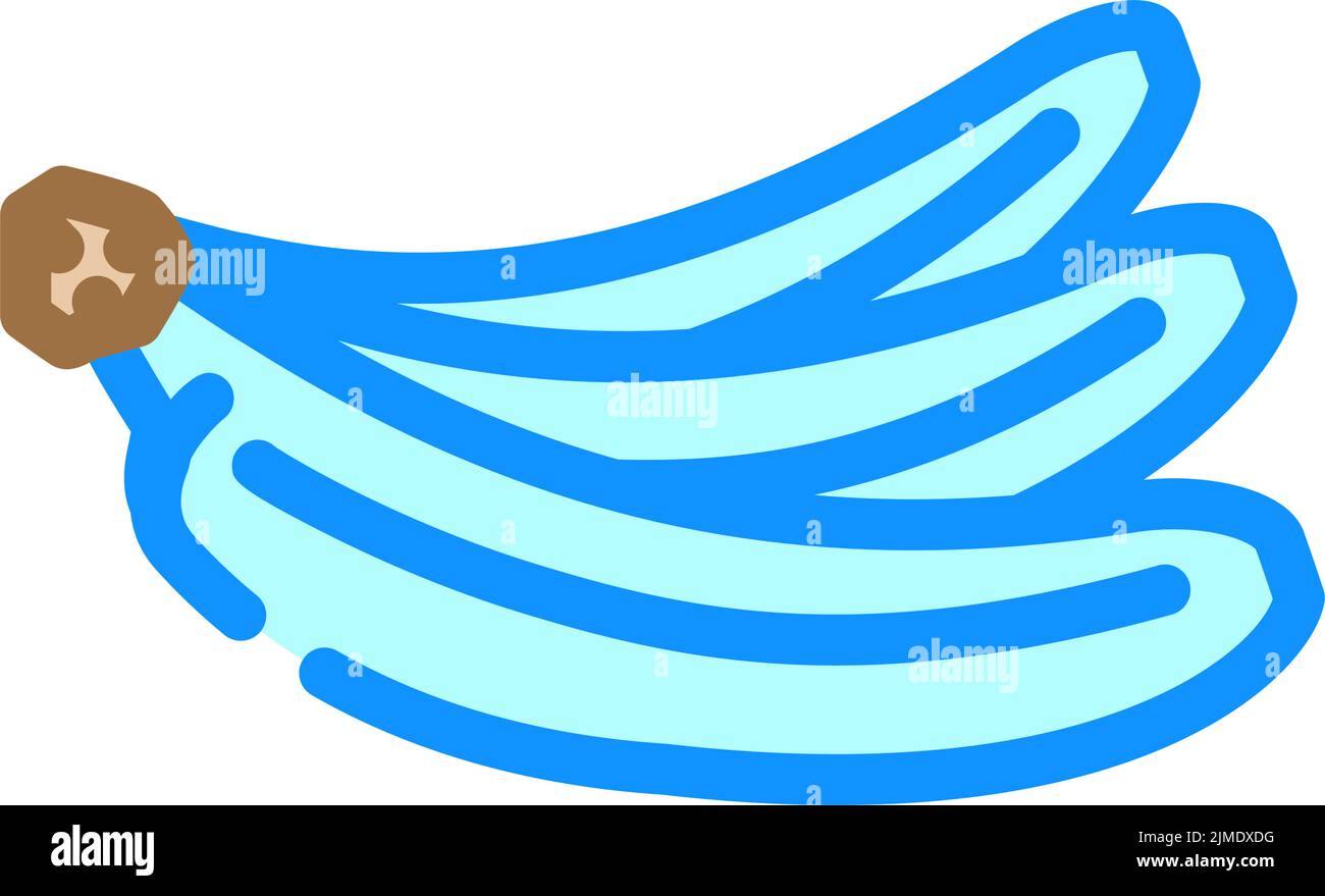 blue banana color icon vector illustration Stock Vector Image & Art - Alamy