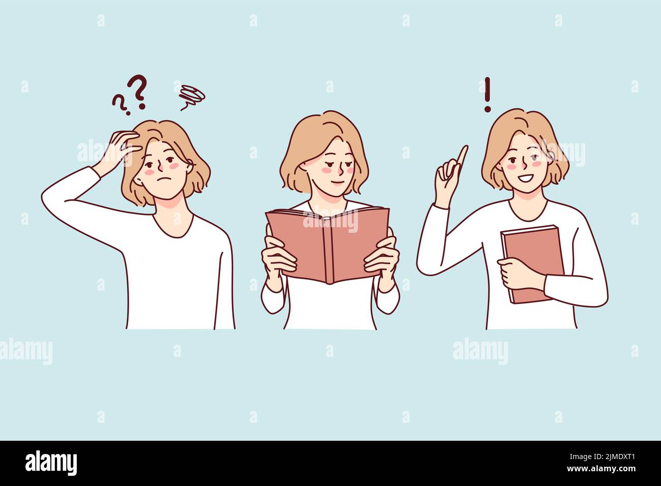 Trouble read Stock Vector Images - Alamy