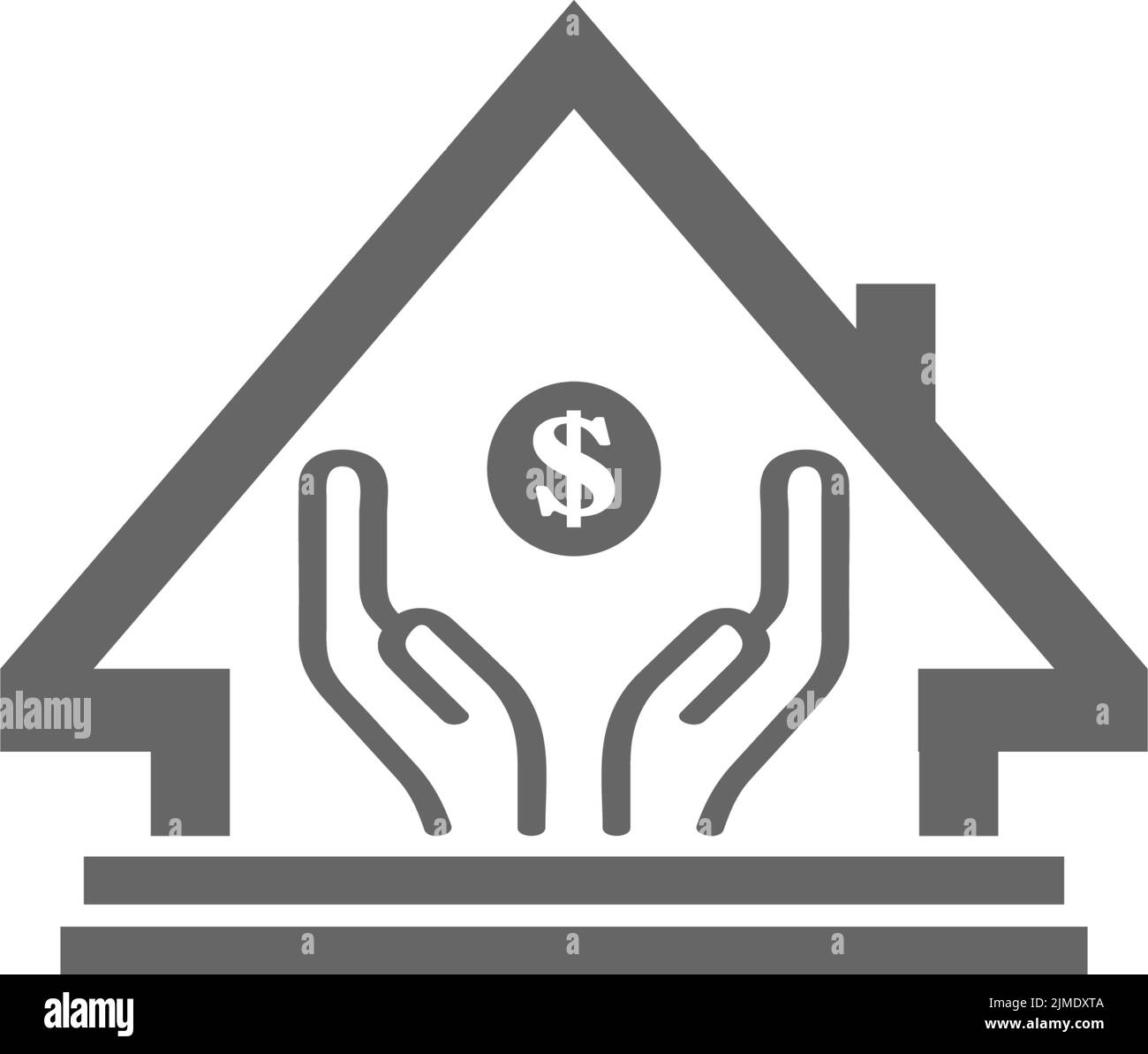 financial center logo design vector illustration icon Stock Vector ...