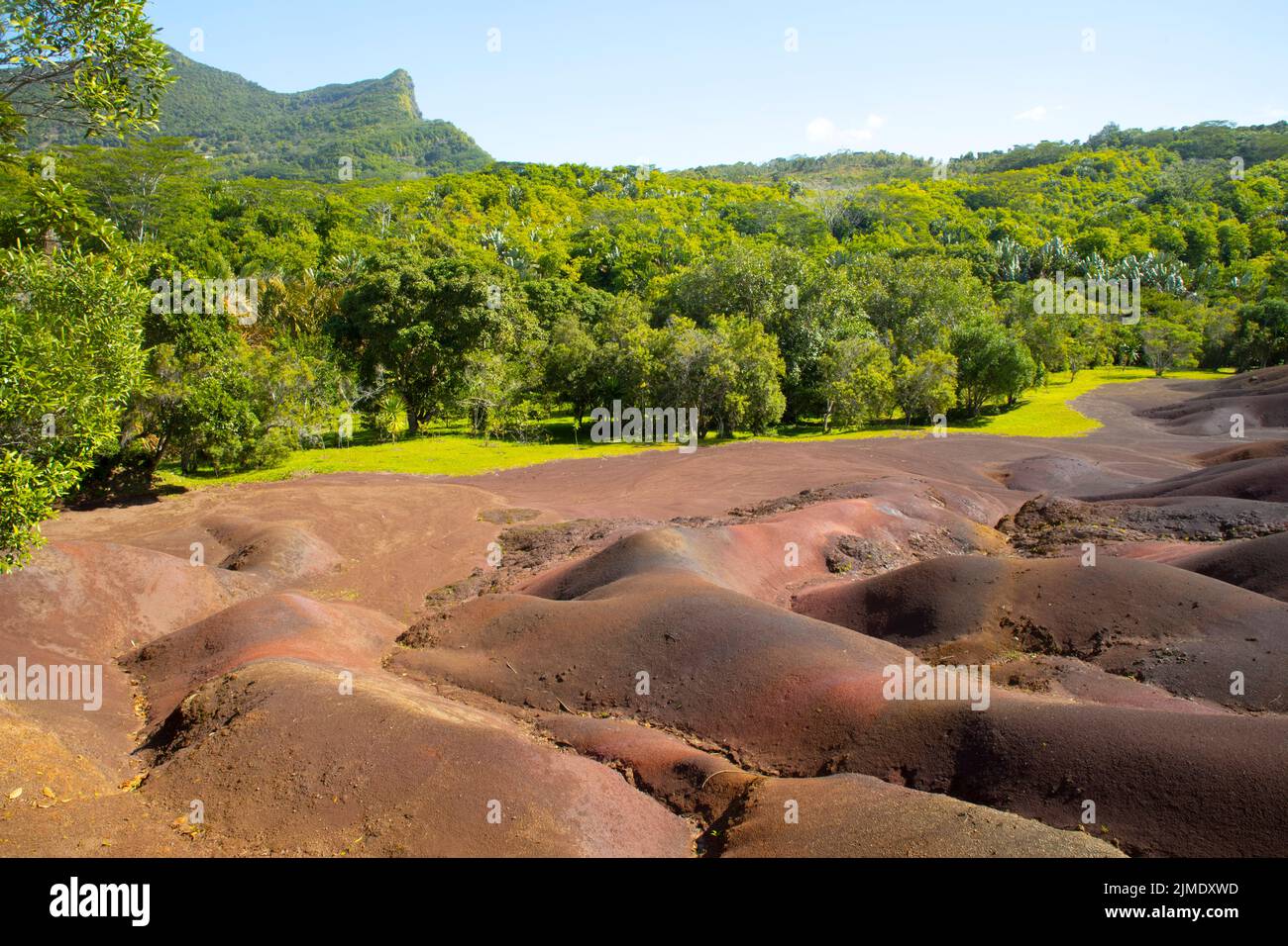 The beautiful Seven Coloured Earth (Terres des Sept Couleurs). Chamarel ...
