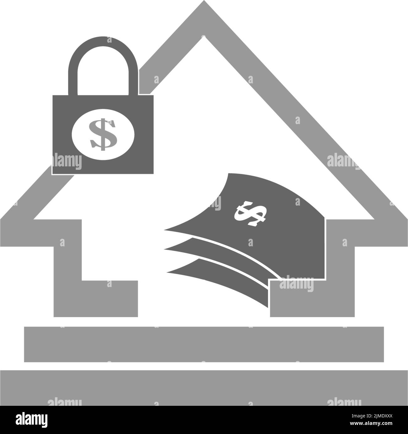 financial center logo design vector illustration icon Stock Vector ...