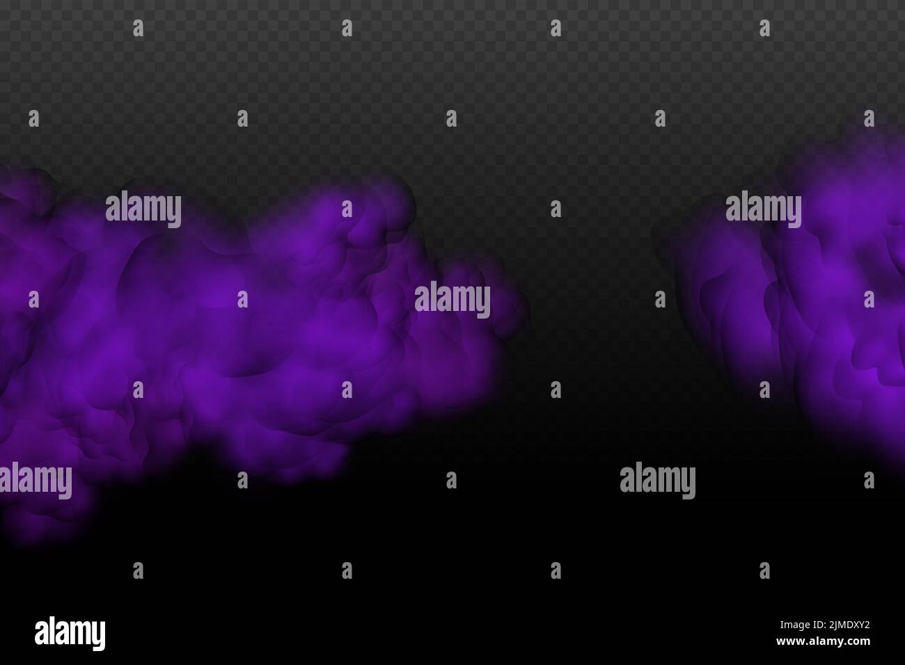 Purple poisonous gas, dust and smoke effect.Realistic scary mystical ...