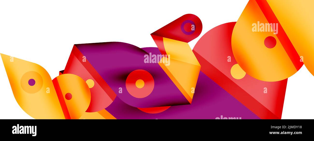 Creative bright geometric wallpaper. Minimal abstract background ...