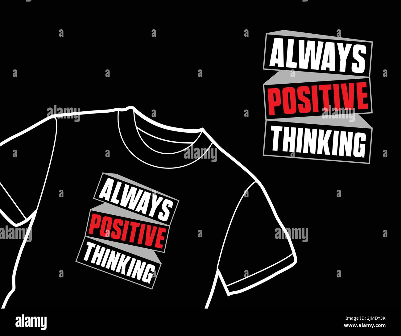 Always positive thinking Stock Vector Images - Alamy