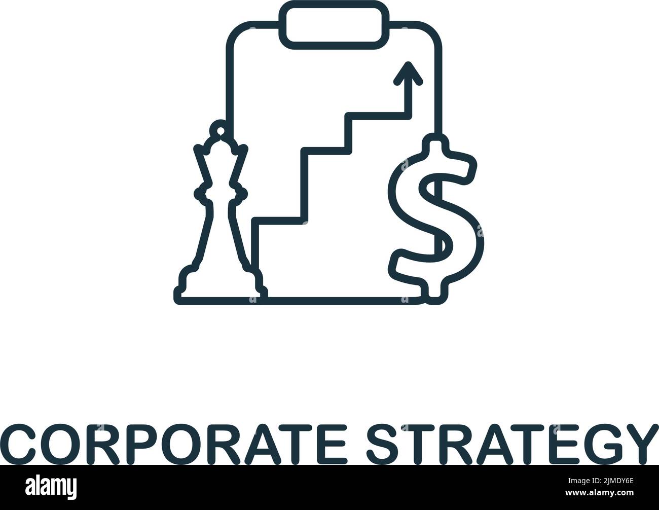 Corporate Strategy icon. Monochrome simple Business Management icon for ... Corporate Strategy icon. Monochrome simple Business Management icon for ...