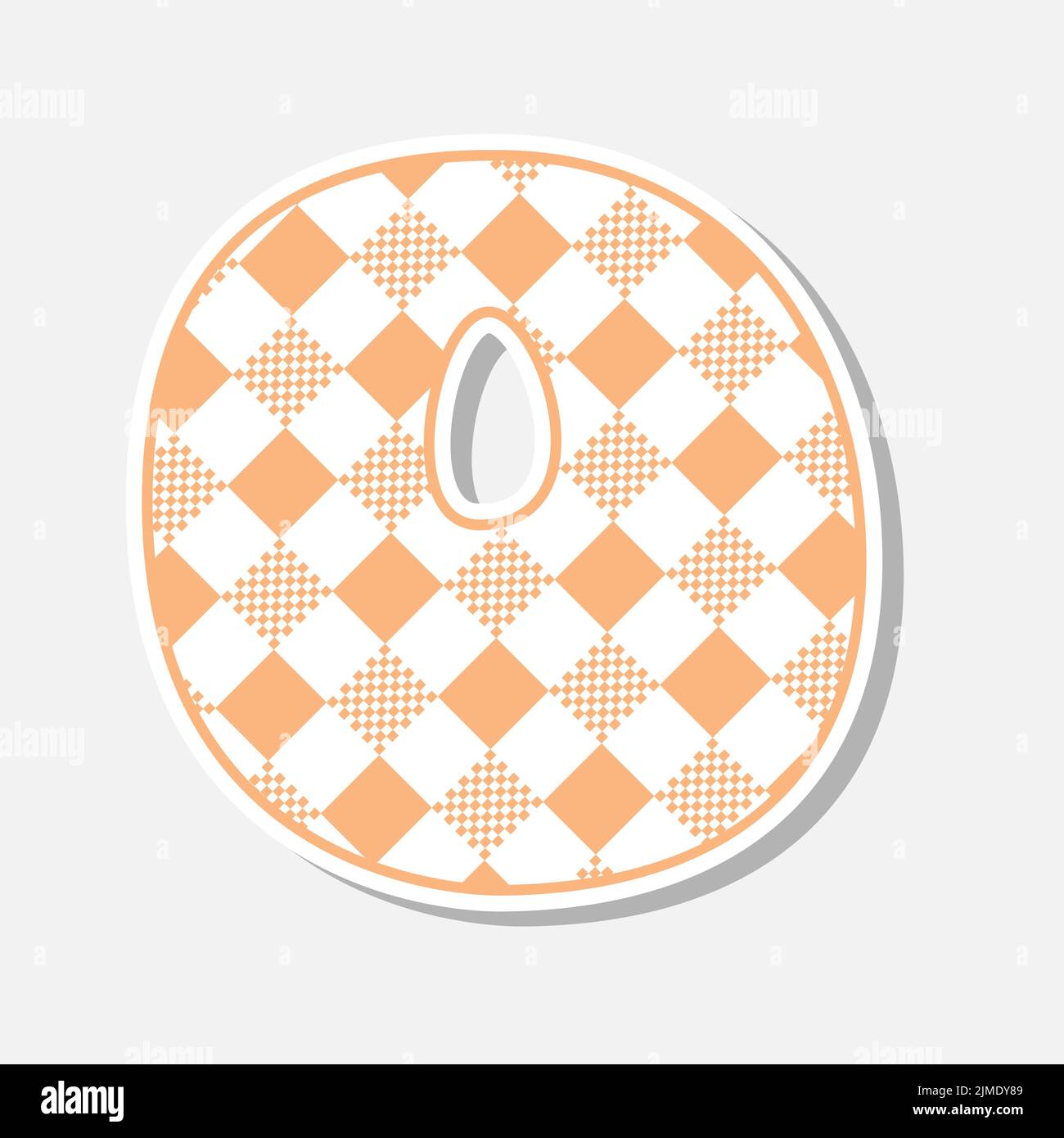 Patchwork hand drawn textile font. Cute textile font for scrapbook or ...