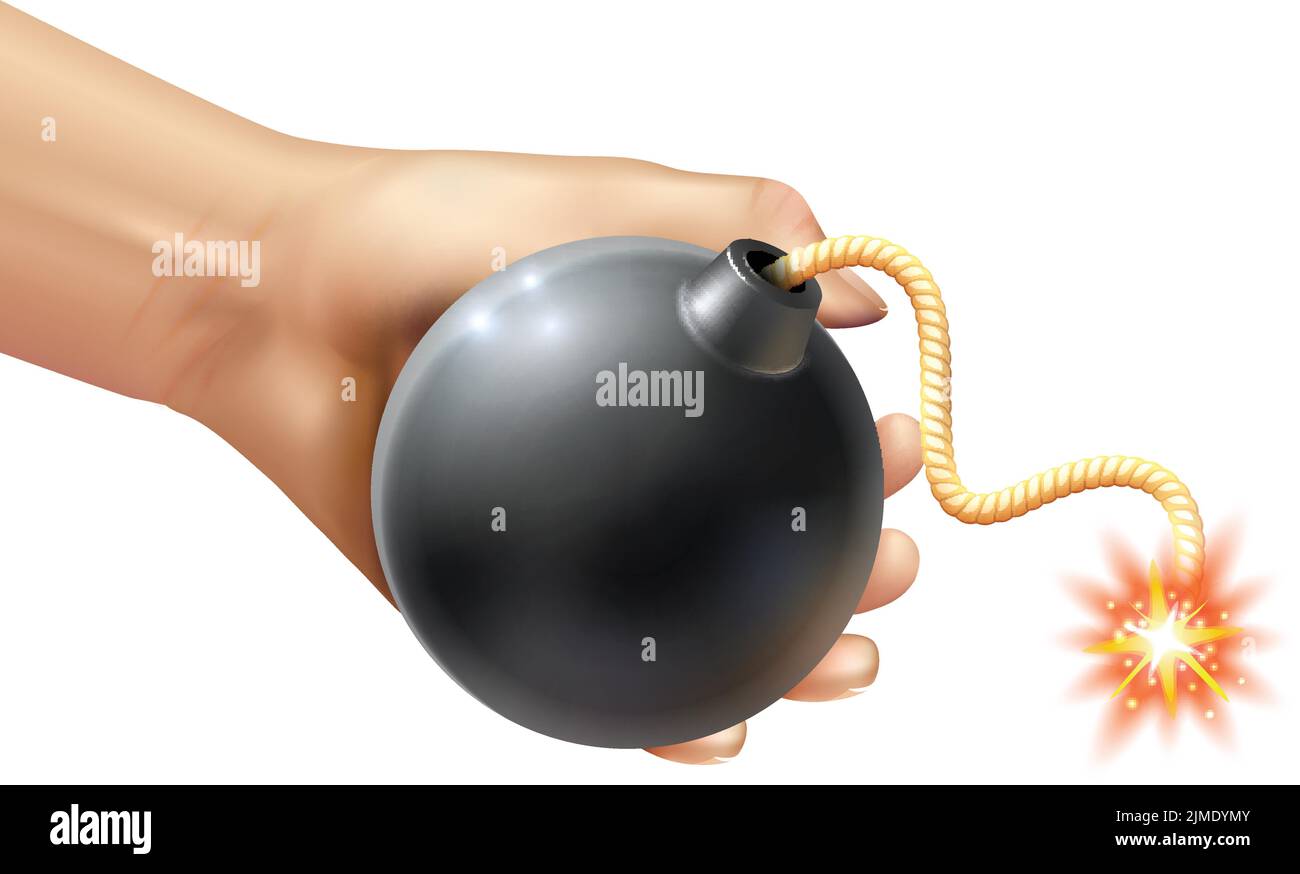 Round bomb Stock Vector Images - Alamy