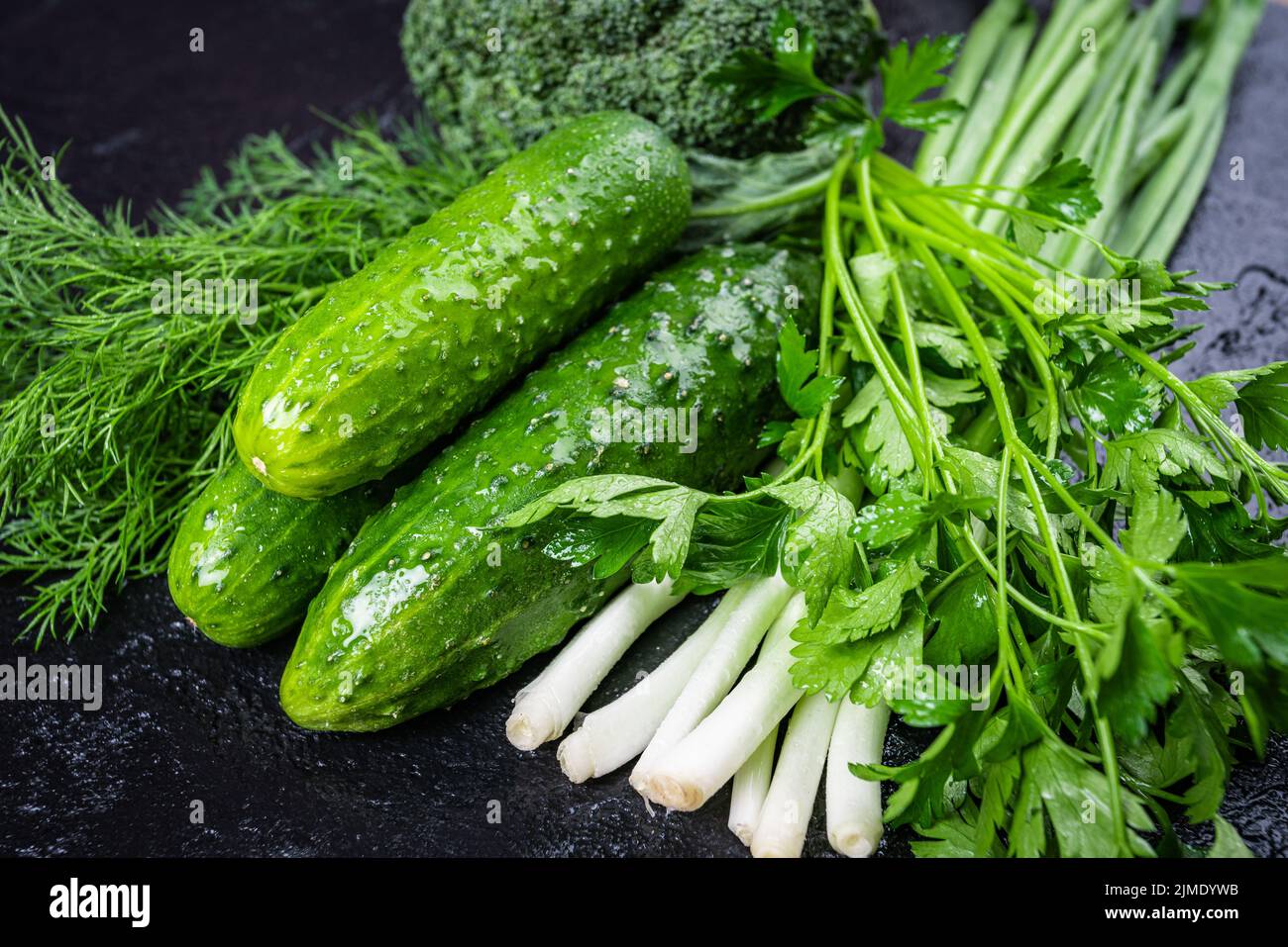 Fresh organic vegetables. Healthy food. Vegetable Stock Photo - Alamy