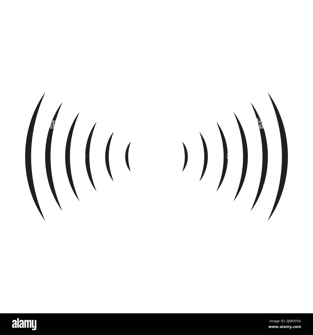 sound radio wave icon vector wifi sound signal connection for graphic ...