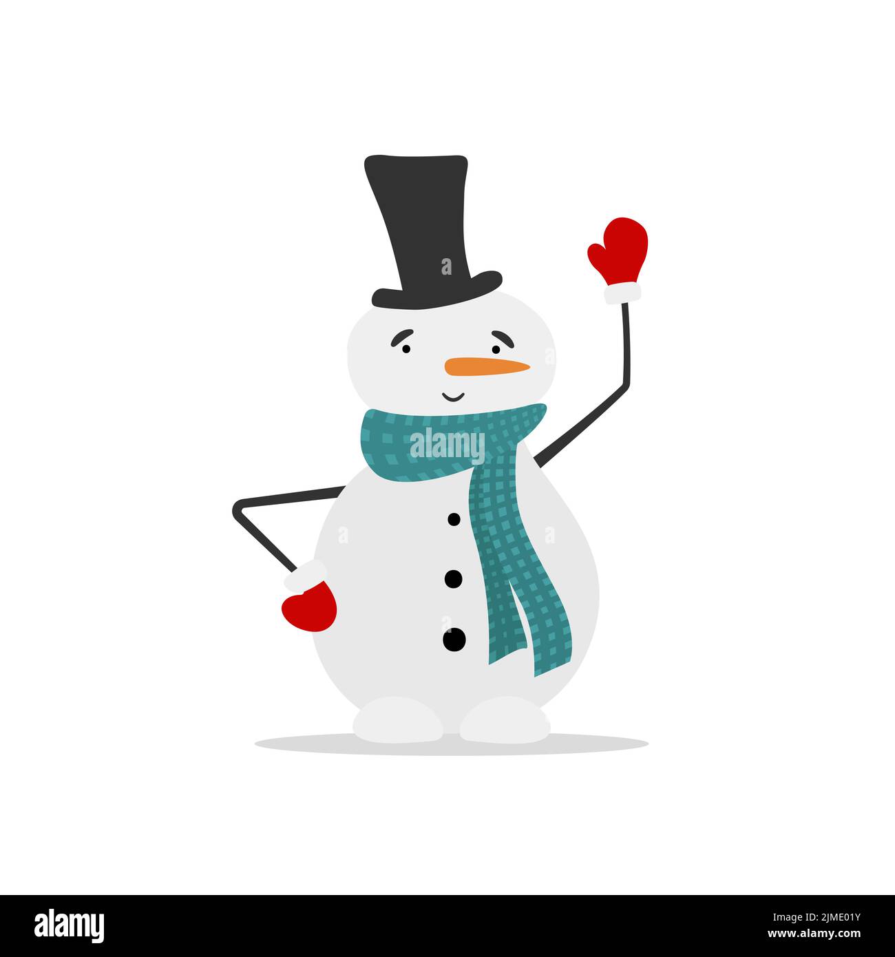 Snowman waving hand christmas hi-res stock photography and images - Alamy