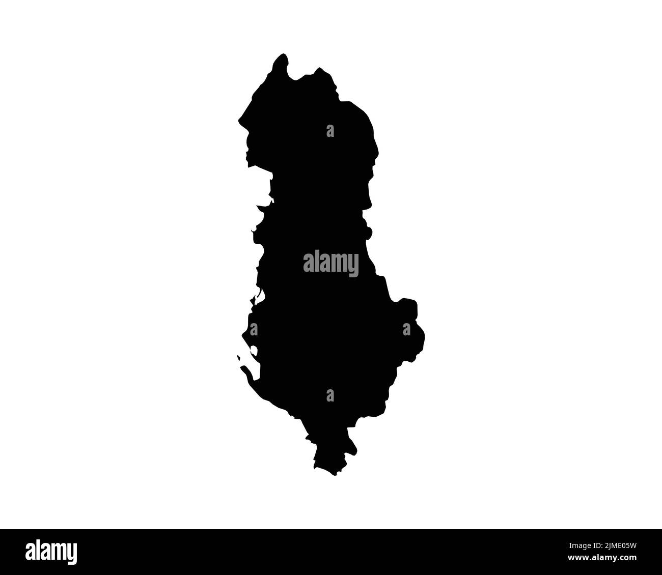 Albania map outline country border hi-res stock photography and images ...