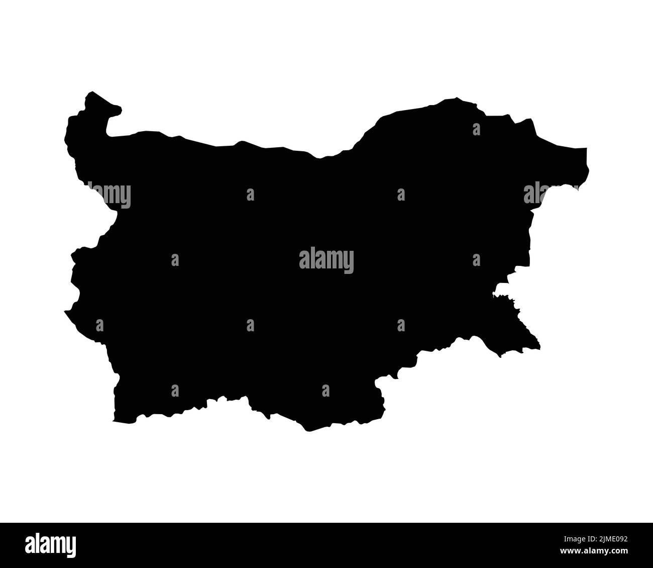 Silhouette map country bulgaria Stock Vector Images - Alamy