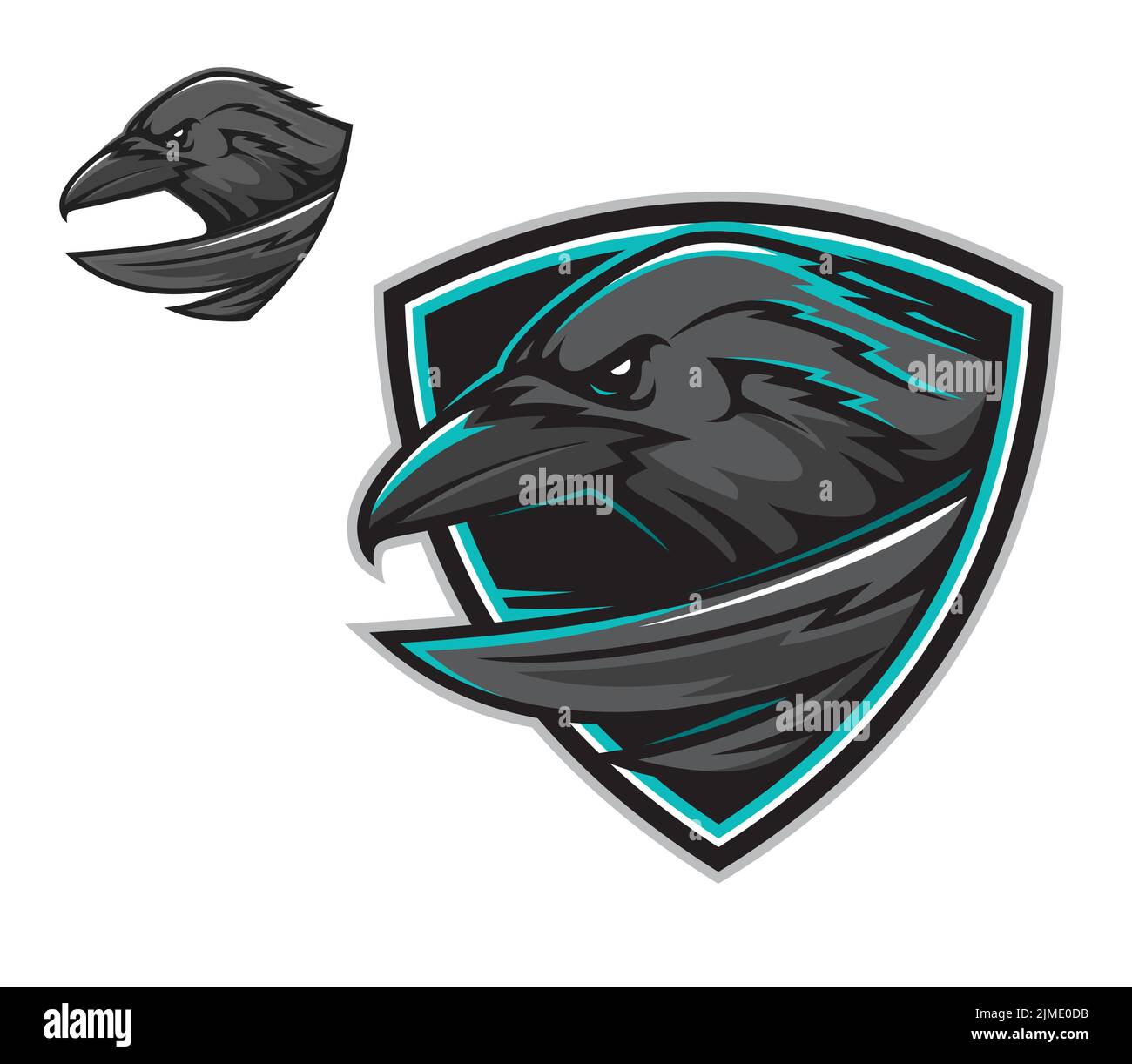 Cartoon raven mascot for sport team club, vector symbol. Basketball or ...