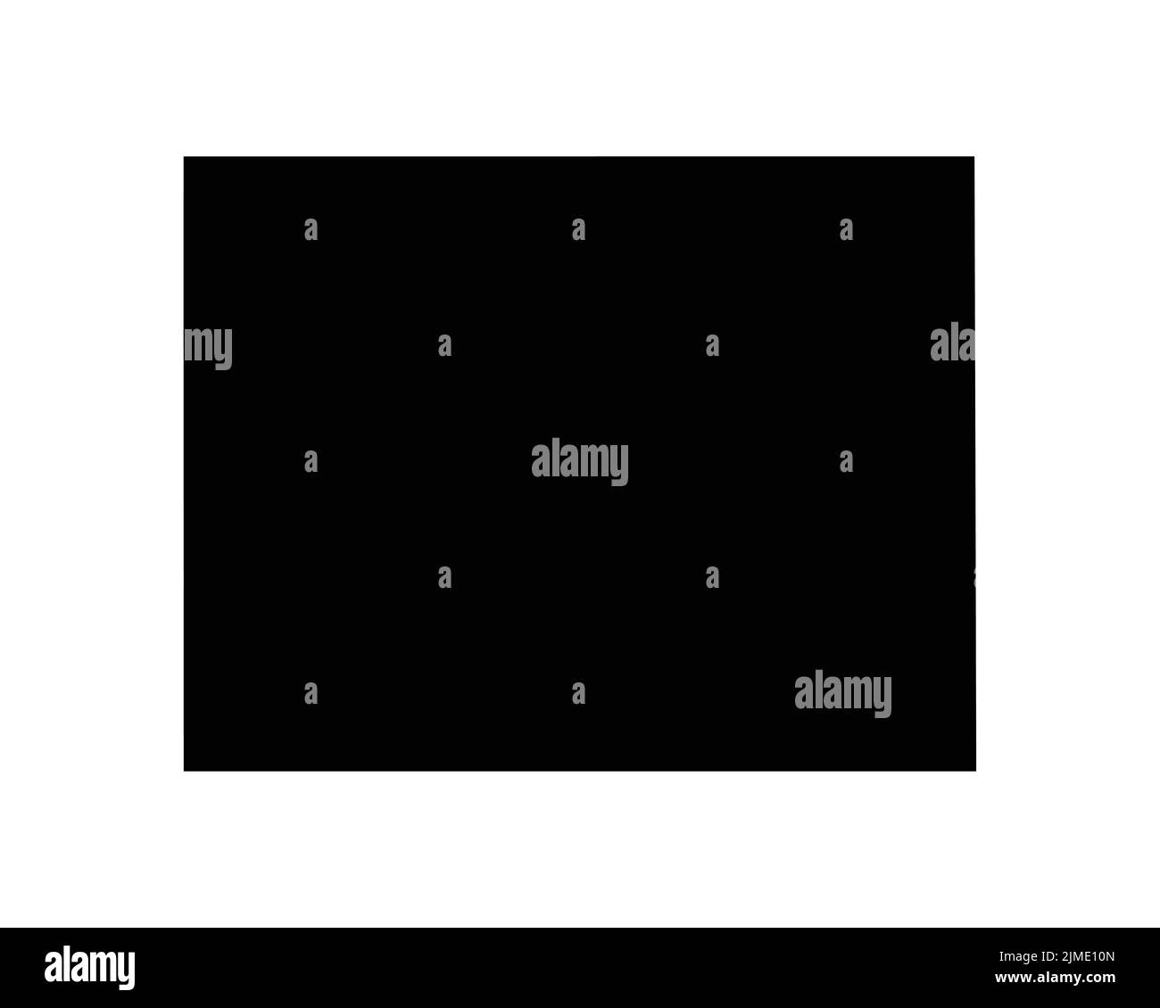 Wyoming US Map. WY USA State Map. Black and White Wyomingite Wyomingian ...