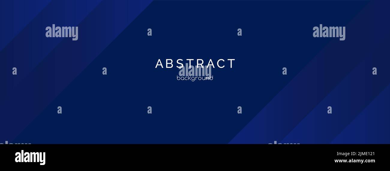 Navy blue abstract long banner. Minimal vector background with lines ...