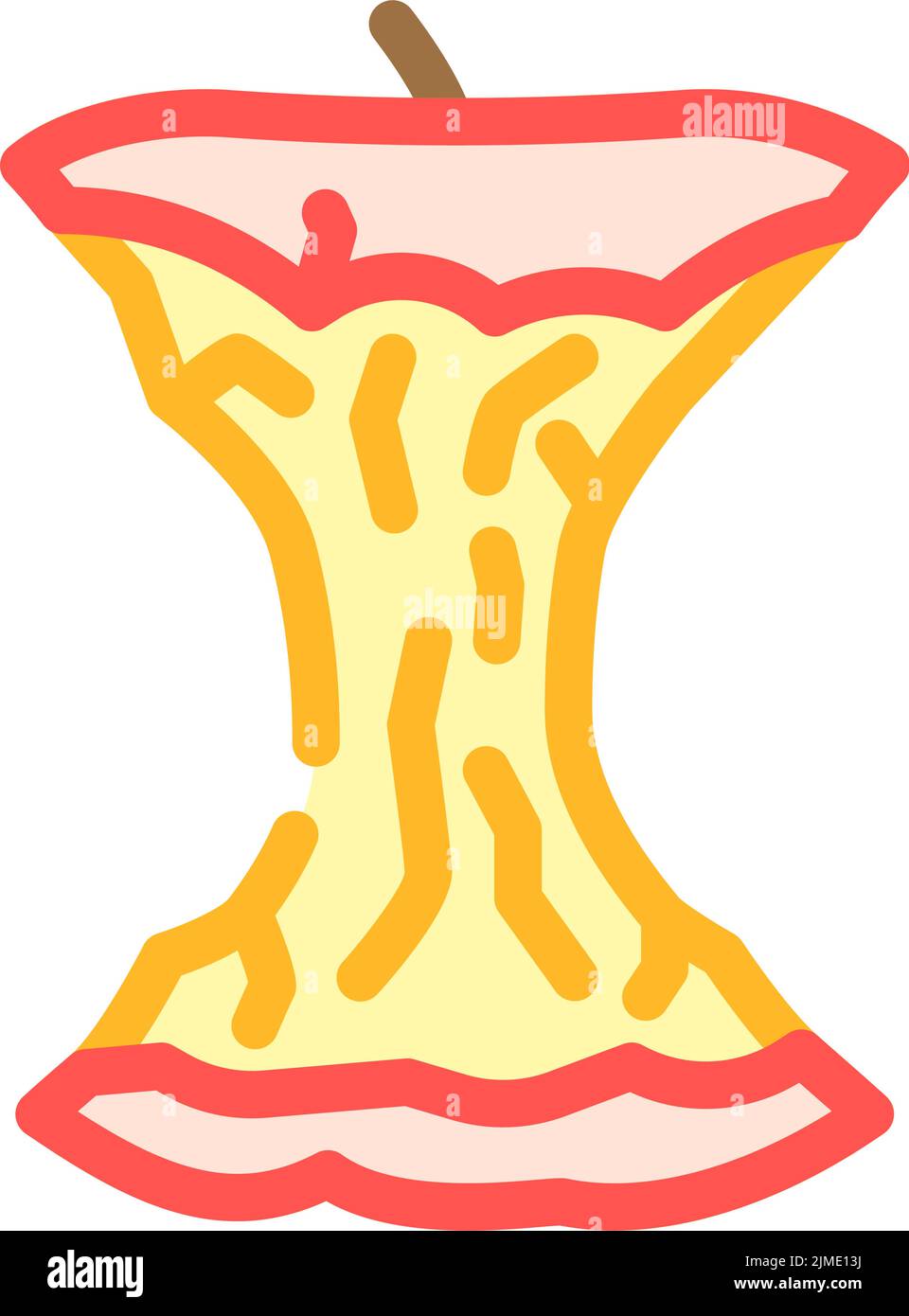 apple core color icon vector illustration Stock Vector Image & Art - Alamy