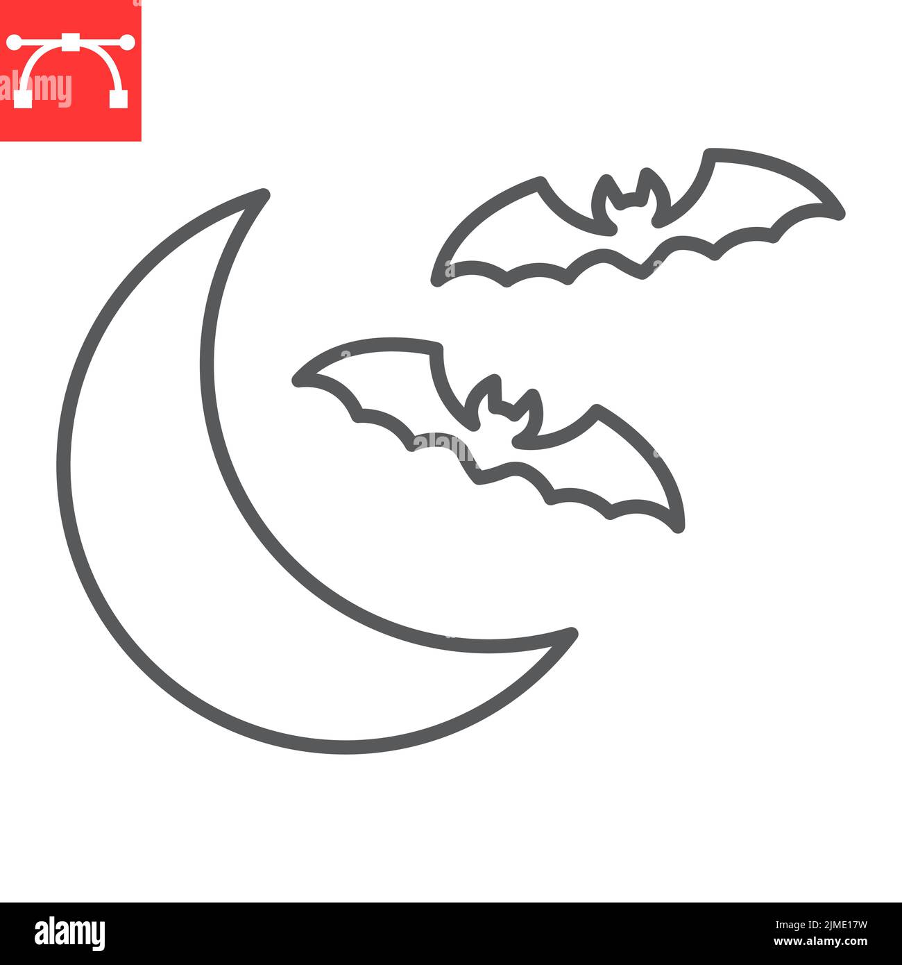 Bat And Moon Pumpkin Stencil