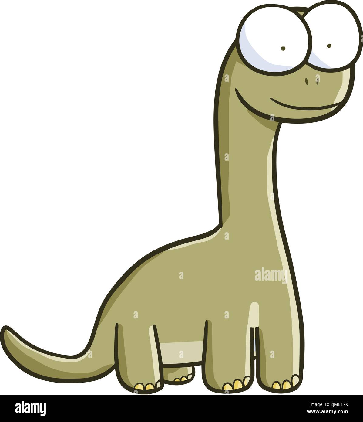 A cute dinosaurs smiling in cartoon style Stock Vector Image & Art - Alamy