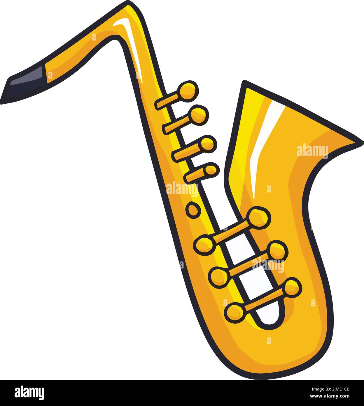 Cartoon saxophone hi-res stock photography and images - Alamy