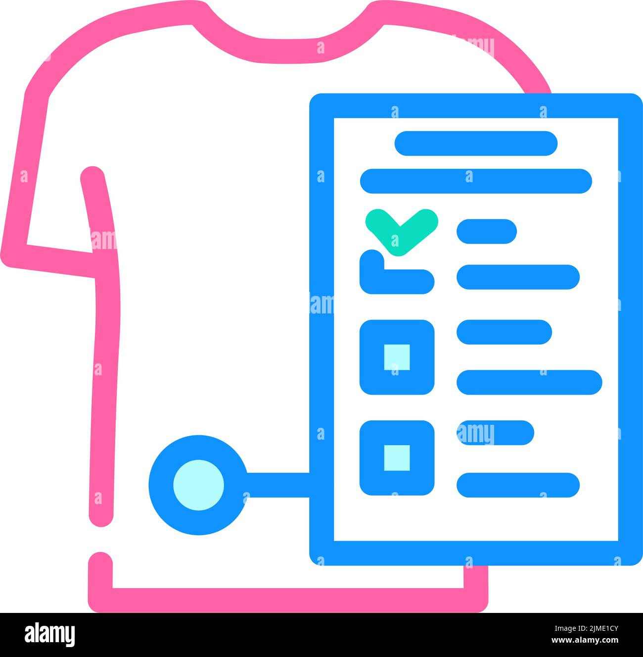 fabric check sewing color icon vector illustration Stock Vector Image ...