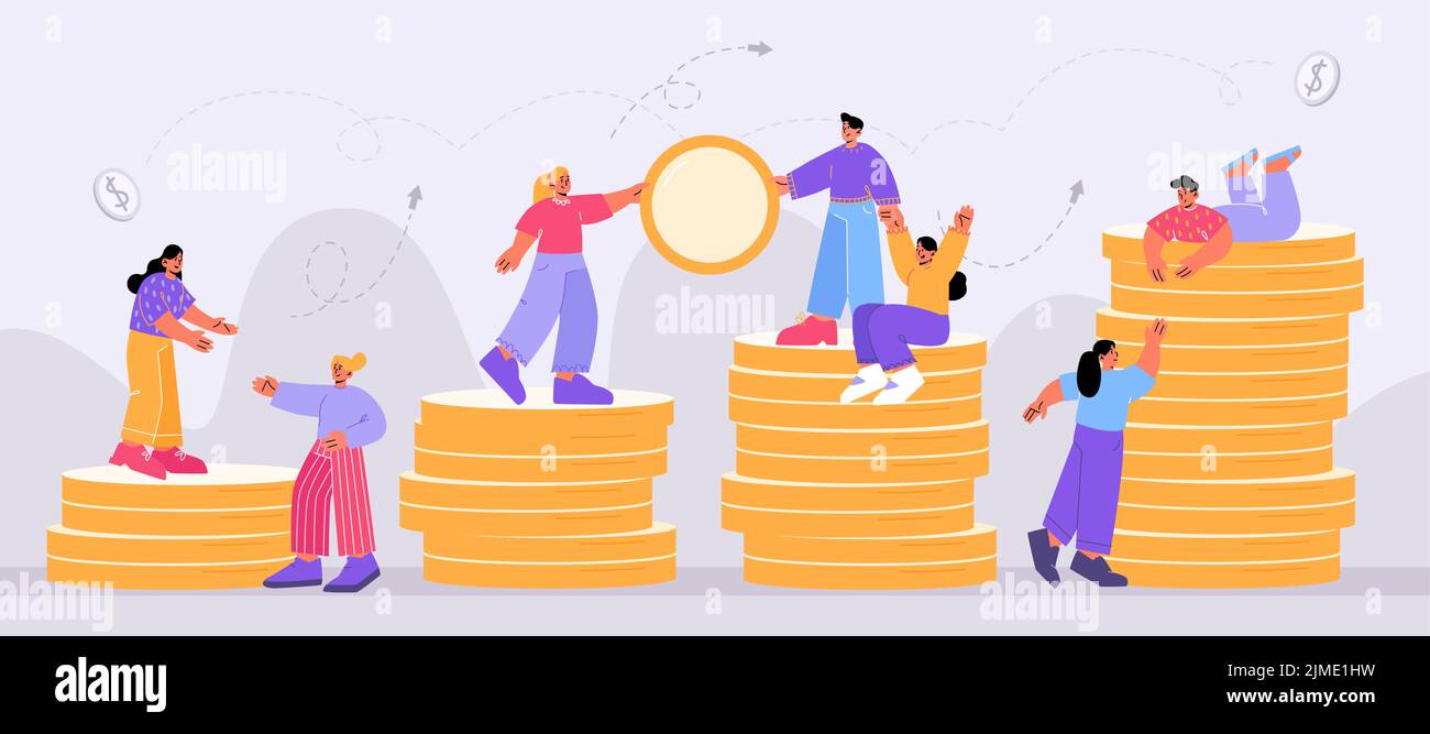 Financial growth, savings, fundraising, partnership, money growth ...