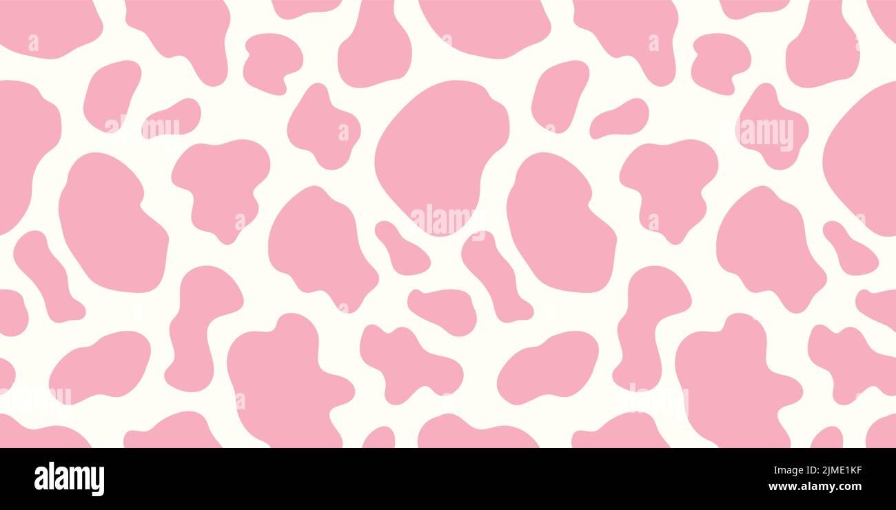 Cow print vector seamless pattern design border, abstract seamless ...