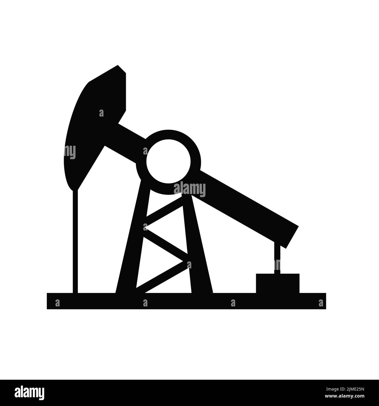 Oil pump simple vector Black and White Stock Photos & Images - Alamy