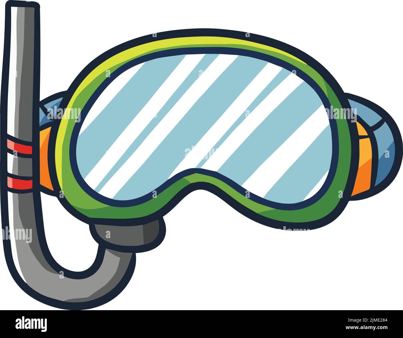 A vector of a Snorkel with a white background Stock Vector Image & Art ...