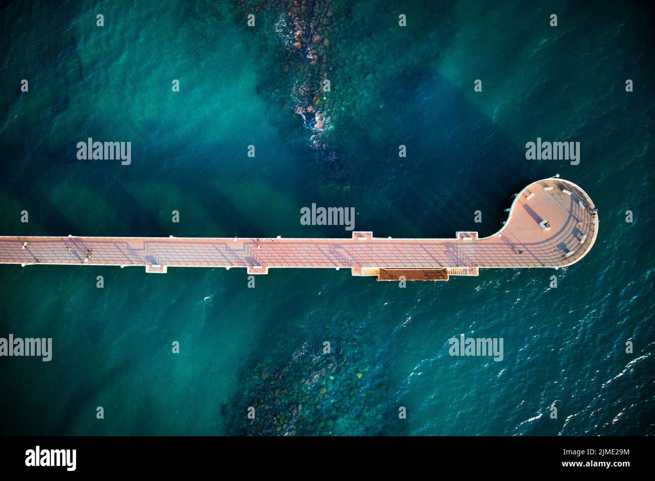 Pier of Marina di Massa Italy Stock Photo - Alamy